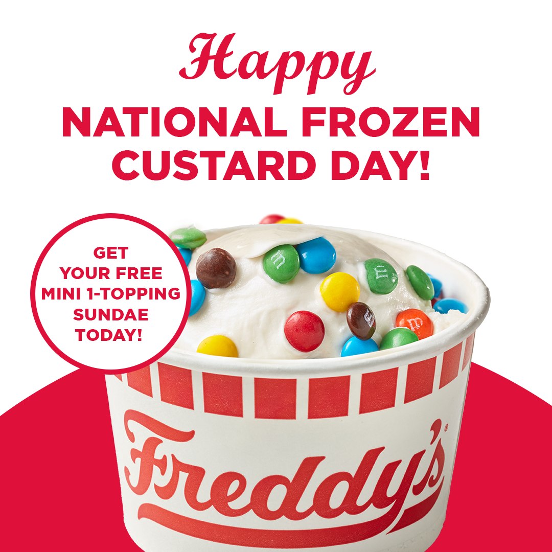Thursday Freebies - Free Mini 1-Topping Sundae at Freddy's