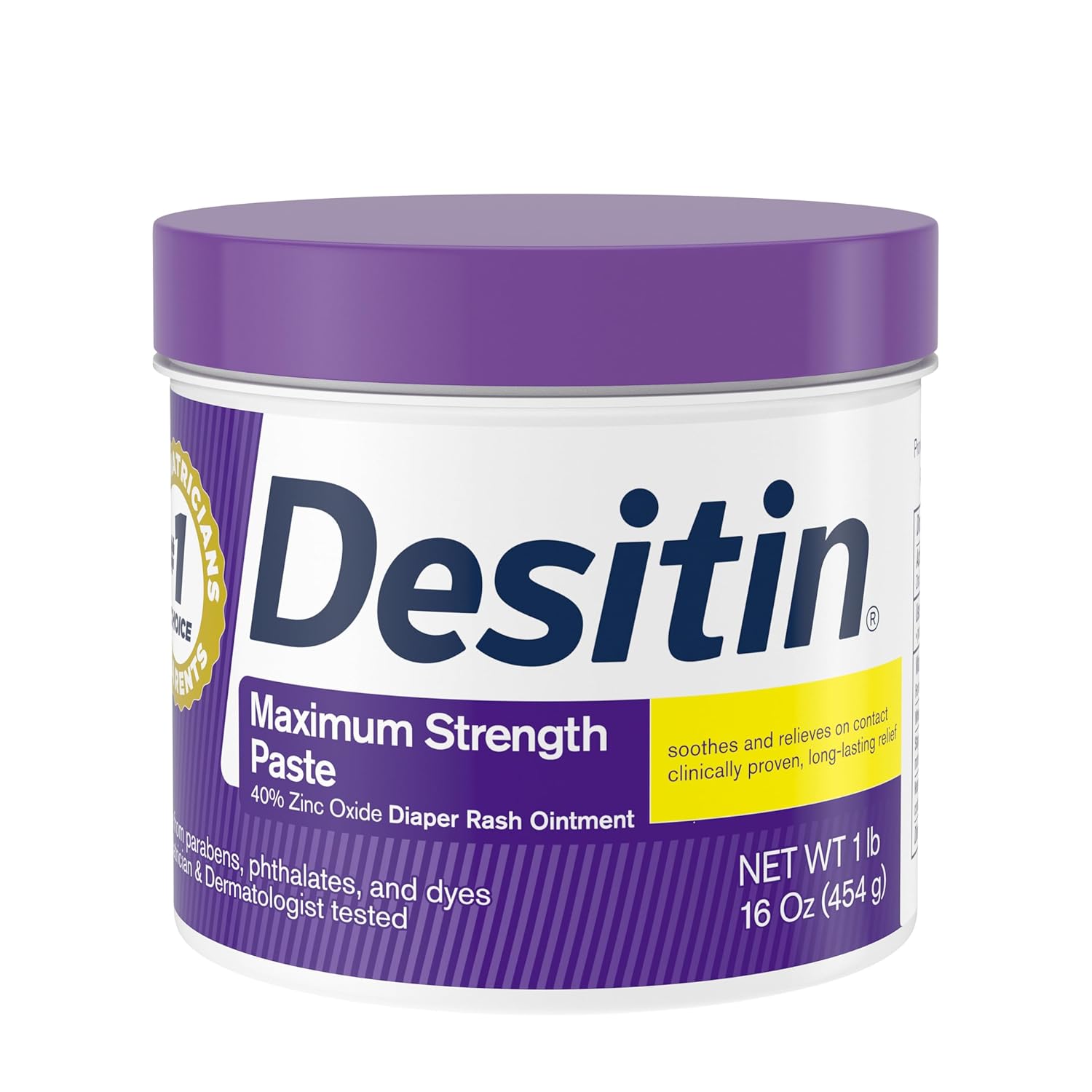 Desitin Maximum Strength Baby Diaper Rash Cream with 40% Zinc Oxide ...