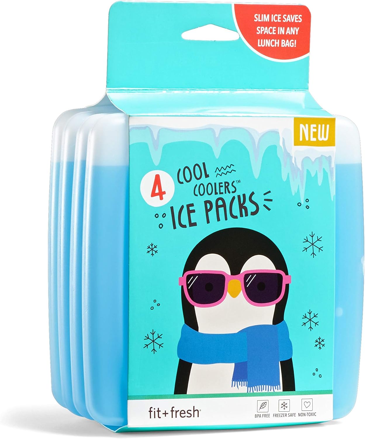 Cool Coolers by Fit & Fresh Slim Ice Packs, 4 Pack Only $4.37