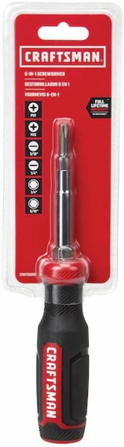 CRAFTSMAN Screwdriver with 6 Multi-Bits Only $4.98