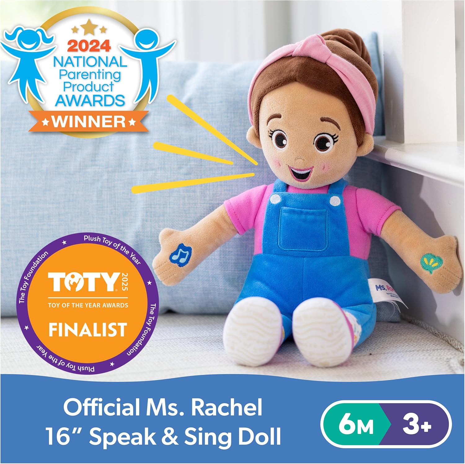 Ms. Rachel Official Speak & Sing Doll, 16” Only $15.96