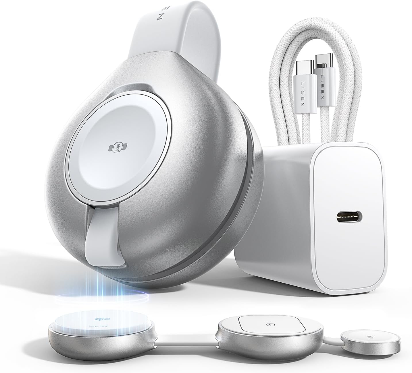 LISEN 3-in-1 Qi2 MagSafe Travel Charger Only $14.99